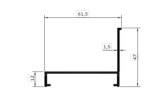CA-173 | PERFIL CONTRAMARCO - Alumiconte, Grande como as suas ideias ...